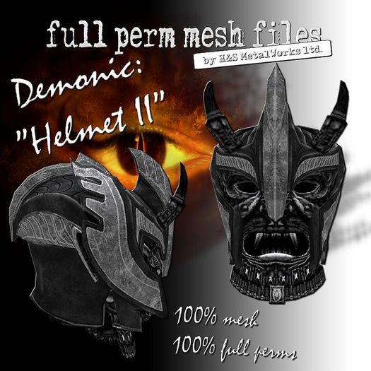 Second Life Marketplace - DEMONIC HELMET II (Asgard, Viking, Huskarl ...