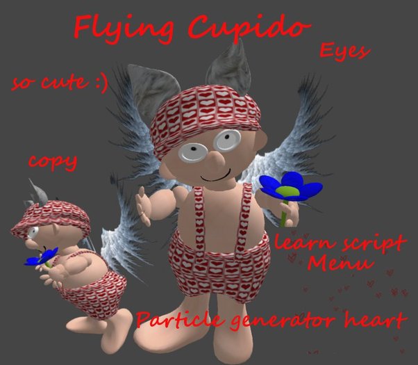 Second Life Marketplace - Cupido red heart outfit BOX