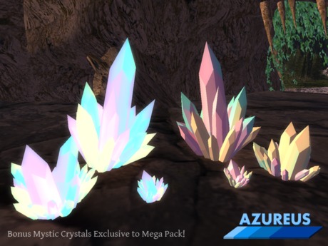 Second Life Marketplace - {Azureus} Cave Crystal Builder's Kit [Mega ...