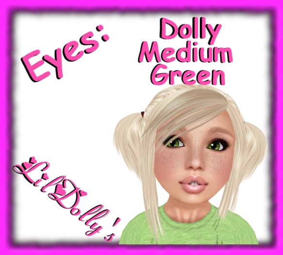 Second Life Marketplace - 30 *LilDolly's* Dolly Medium Green Eyes