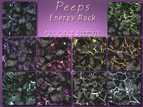 Second Life Marketplace - Peeps Textures Energy Rock