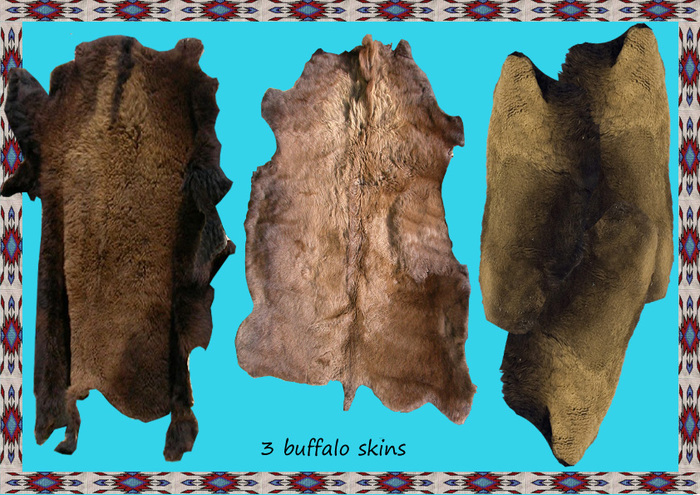 Second Life Marketplace - -UW 3 buffalo hides + one fur