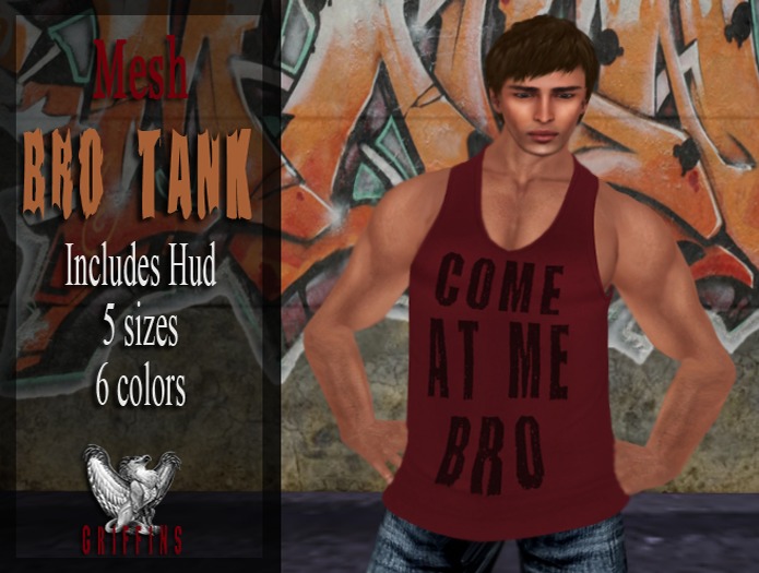 Second Life Marketplace - ::G:: Bro Tank with Hud