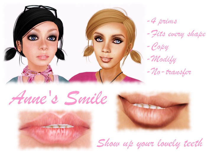Second Life Marketplace - DEMO Anne's Smile ~ show up your teeth