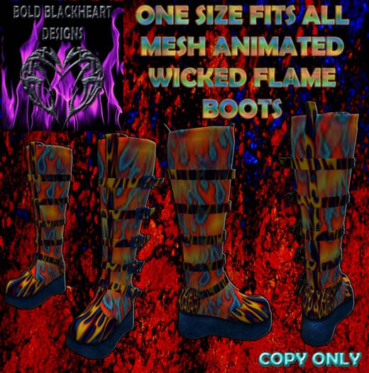 Second Life Marketplace - BBD - One Size Fits All Mesh Animated Wicked ...