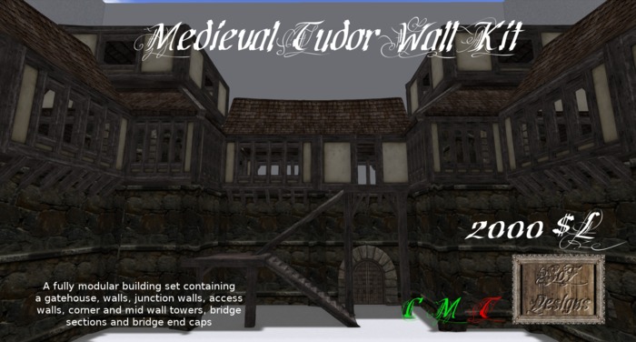 Second Life Marketplace - Medieval Tudor Modular Fortress Kit