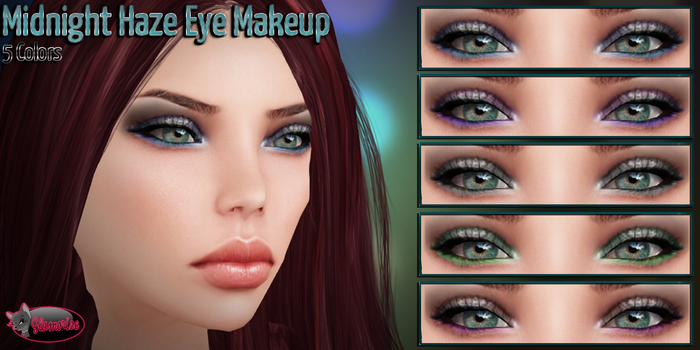 Second Life Marketplace - .:Glamorize:. Midnight Haze Eye Makeup - 5 Colors