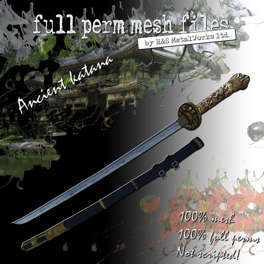 Second Life Marketplace - Ancient katana (japan, sword, medieval, samurai)