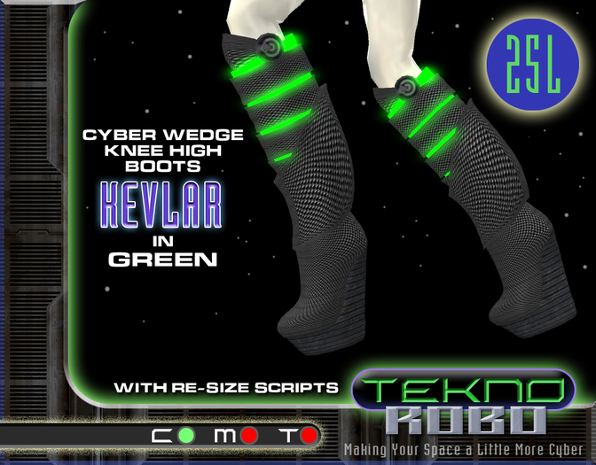 Second Life Marketplace - TR > Cyber Wedge > KEVLAR in GREEN