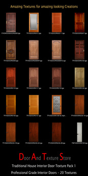 Second Life Marketplace - 20 Premium House Door Textures, Contemporary ...