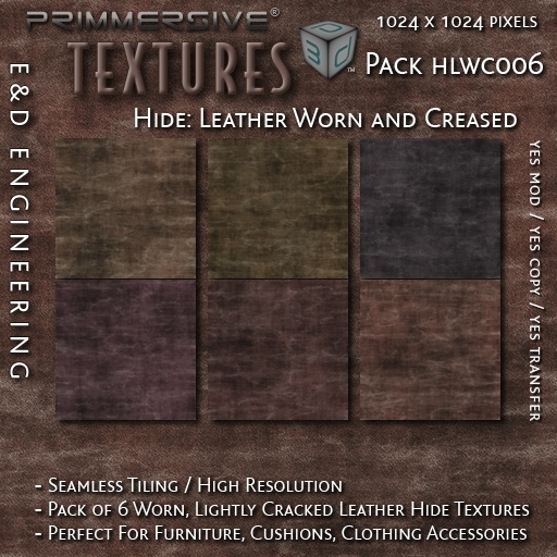 Second Life Marketplace - [HLWC006] 6 1024px Worn and Lightly Cracked ...