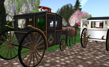 Second Life Marketplace - G&T Drivable Period Carriage Black with poses ...
