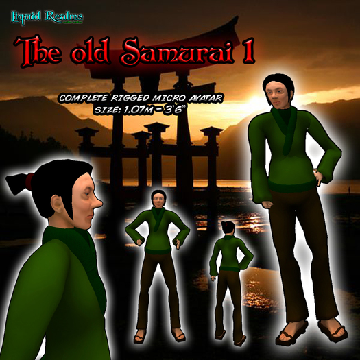 Second Life Marketplace - [LR]The old Samurai 1 - Micro Avatar
