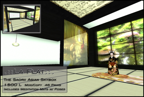 Second Life Marketplace - 10 Linden! .::La Flat::. Saorii Asian Skybox ...