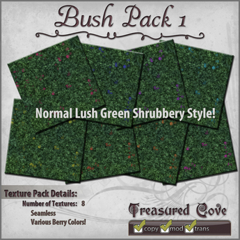 Second Life Marketplace - -TC- Bush Pack 1 Textures 50% Discount!!