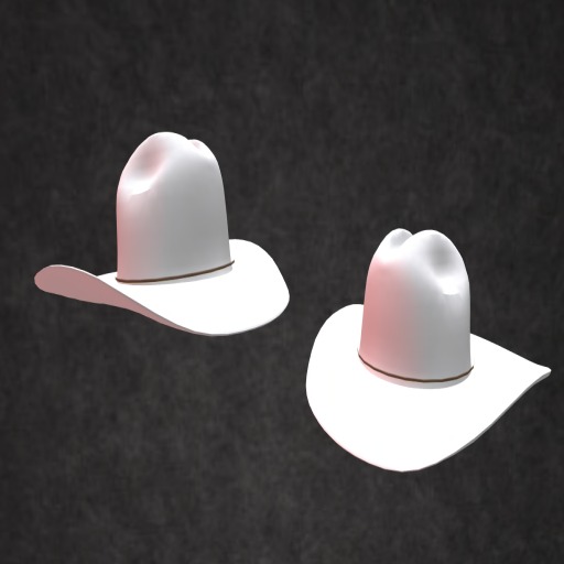 Second Life Marketplace - CowGirl White Basic Hat...