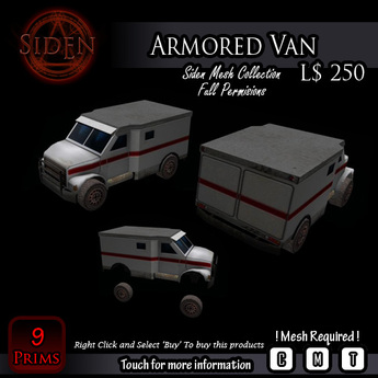 Second Life Marketplace - Armored Van (Box)