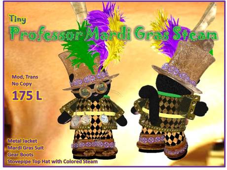 Second Life Marketplace - Tiny Professor Mardi Gras Steam Box