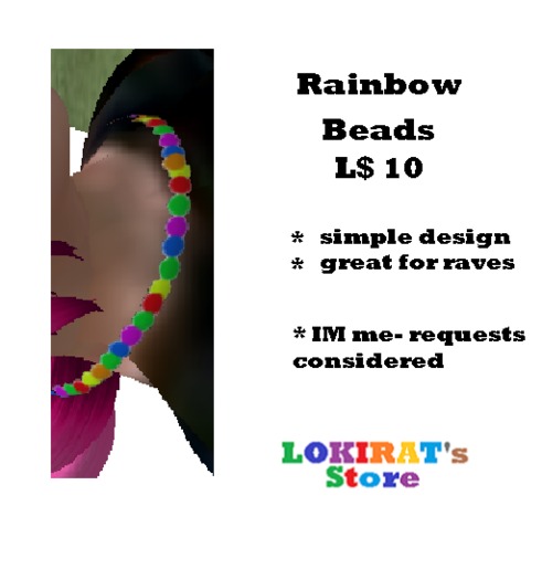 Second Life Marketplace - rainbow beads