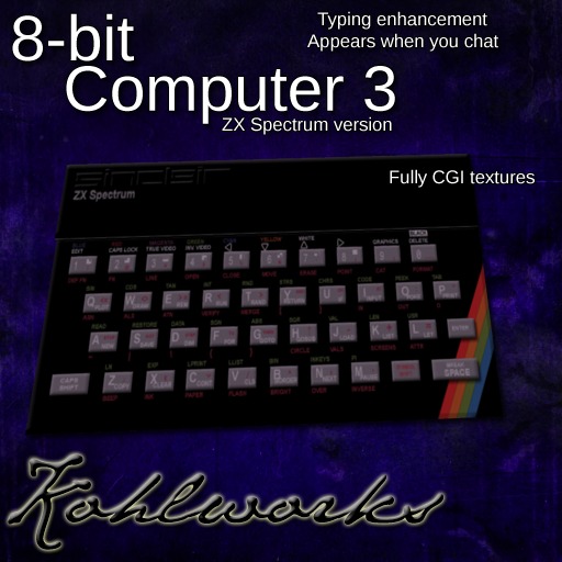 Second Life Marketplace - ZX Spectrum 8-bit computer Typing Enhancer