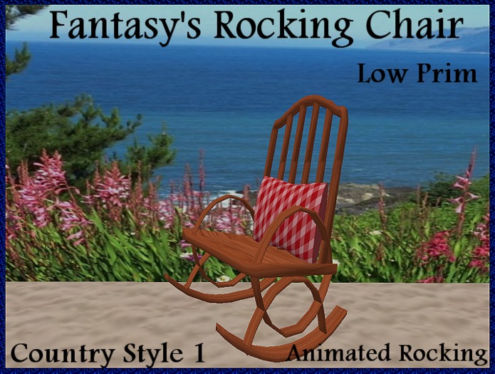 Second Life Marketplace - *Fantasy's_Rocking Chair - Country Style ...