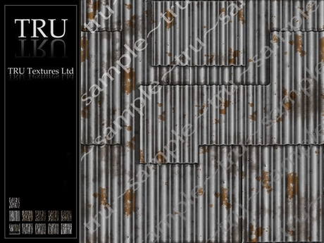 Second Life Marketplace - 13039: 10 x Seamless Corrugated Bunker Wall ...