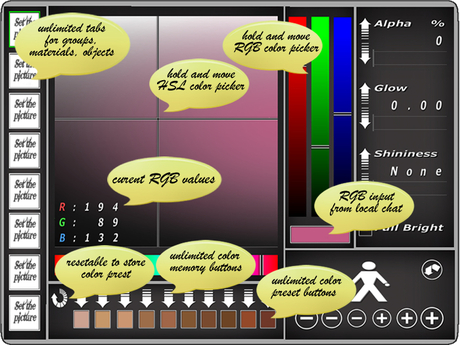 Second Life Marketplace - .:*BoSH*:. Mesh Color Picker Professional
