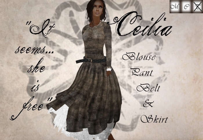 Second Life Marketplace - [Fallen Leafs] Ceilia *faded orange*