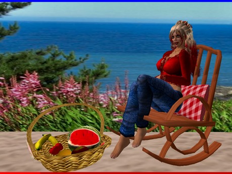 Second Life Marketplace - *Fantasy's_Rocking Chair - Country Style ...