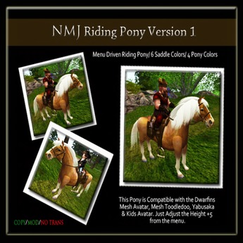 Second Life Marketplace - NMJ Pony Ver1.0