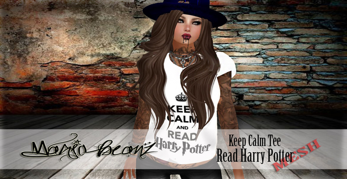 Second Life Marketplace - ..::Magic Beanz::.. Keep Calm MESH Tee ...