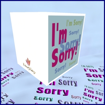 Second Life Marketplace - ~FDA~ I'm Sooo Sorry...Greeting Card~