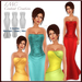 Second Life Marketplace - LMC Mesh Templates - Formal Gown X - 3 Fully ...