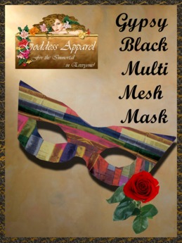 Second Life Marketplace - *Goddess* Gypsy Black Multi Mesh Mask