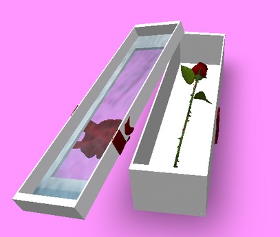 Second Life Marketplace - Gift Box with Long Stem Rose (Yellow with ...