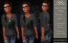 Second Life Marketplace - .:SS:. Womens Mesh Nerd Shirt - Zebra
