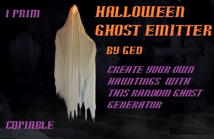 Second Life Marketplace - Halloween Ghost Emitter (boxed)