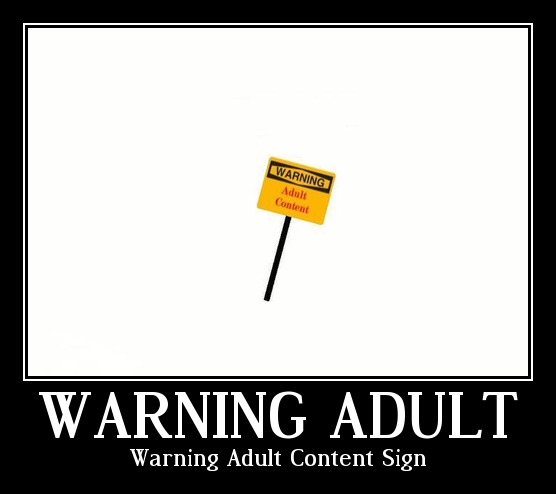 Second Life Marketplace - Warning Adult Content Sign