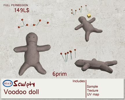 Second Life Marketplace - *~M`n B~* Voodoo doll
