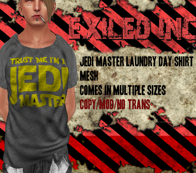 Second Life Marketplace - [Exiled Inc.] Jedi Master Laundry Day Mens ...
