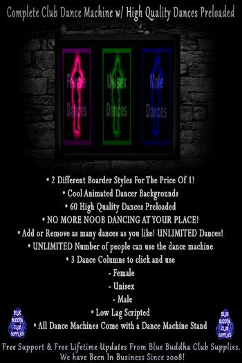 Second Life Marketplace - ** Dance Machine w 60 High Quality Dances ...