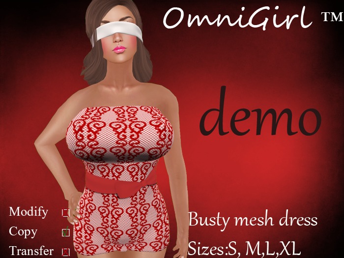 Second Life Marketplace - Busty mesh dress DEMO [OmniGirl]