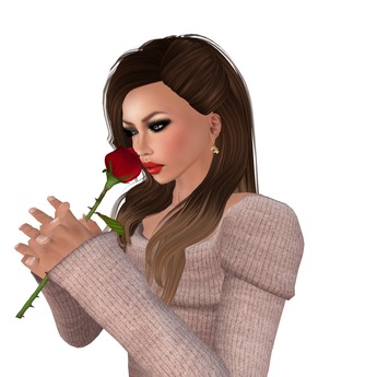 Second Life Marketplace - PROMO - *DD* Single Red Rose w/Diamond ...