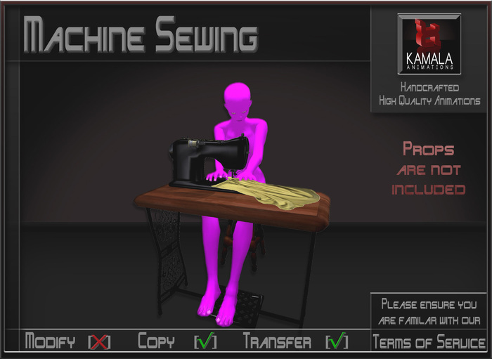 Second Life Marketplace - Chores Crafts *Machine Sewing* Animations for ...