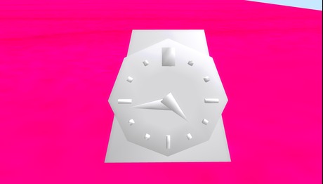 Second Life Marketplace - 白色的时钟破四四四 ( broken white clock at 444 )