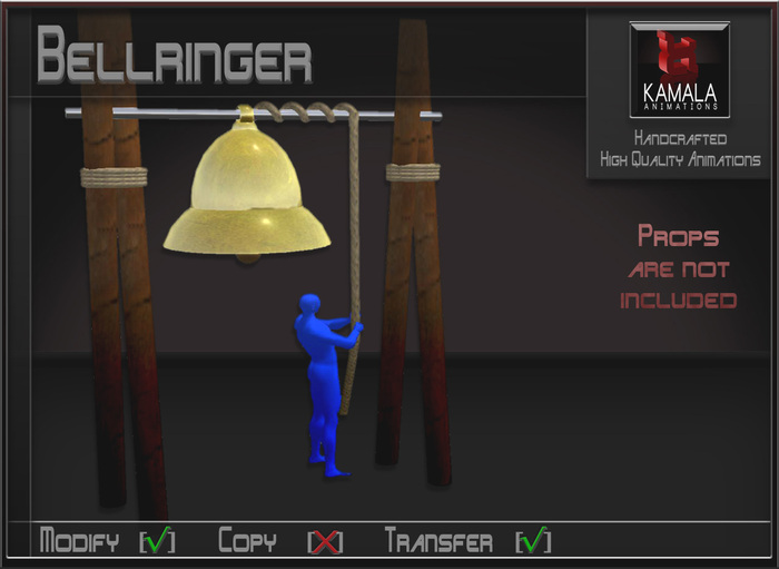 Second Life Marketplace - Chores Trades *Bell Ringer* Transferable Poseball