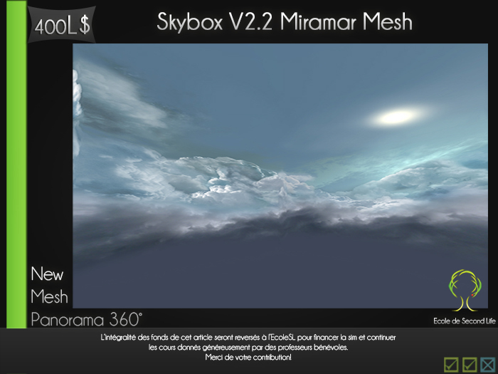 Second Life Marketplace - **ECOLE SL** Skybox v2.2