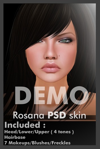 Second Life Marketplace - Rosana PSD skin template ( DEMO )