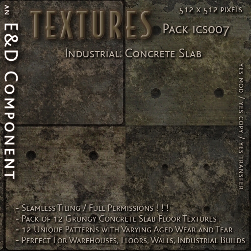 Second Life Marketplace - [ICS007] 12 512px Dirty Grunge Oil Stained ...