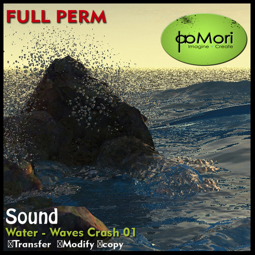 Second Life Marketplace - aoMori - Water - Waves Crash 01 FP